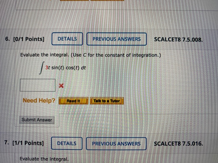 Solved 4. [0/1 Points] DETAILS PREVIOUS ANSWERS SCALCET8 | Chegg.com