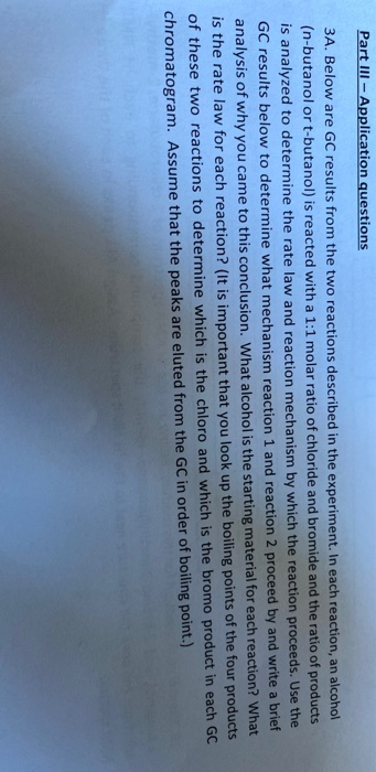 Solved Part III - Application questions 3A. Below are GC | Chegg.com