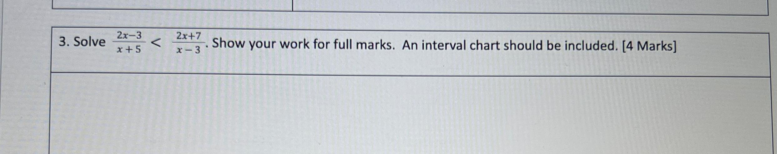 Solved Solve 2x-3x+5