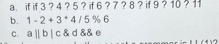 Solved The question is to draw an abstract syntax tree for | Chegg.com
