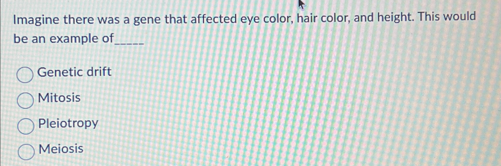 Solved Imagine there was a gene that affected eye color, | Chegg.com