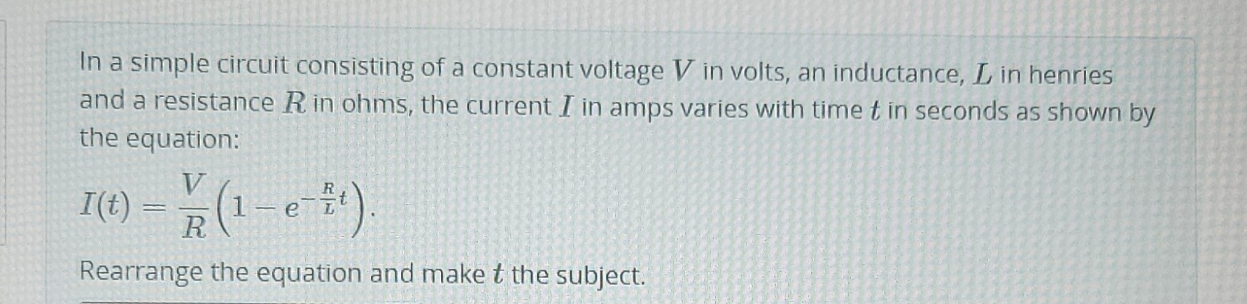 Solved In a simple circuit consisting of a constant voltage | Chegg.com