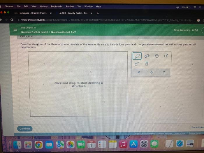 Solved The ketone shown below can enolize, resulting in two | Chegg.com