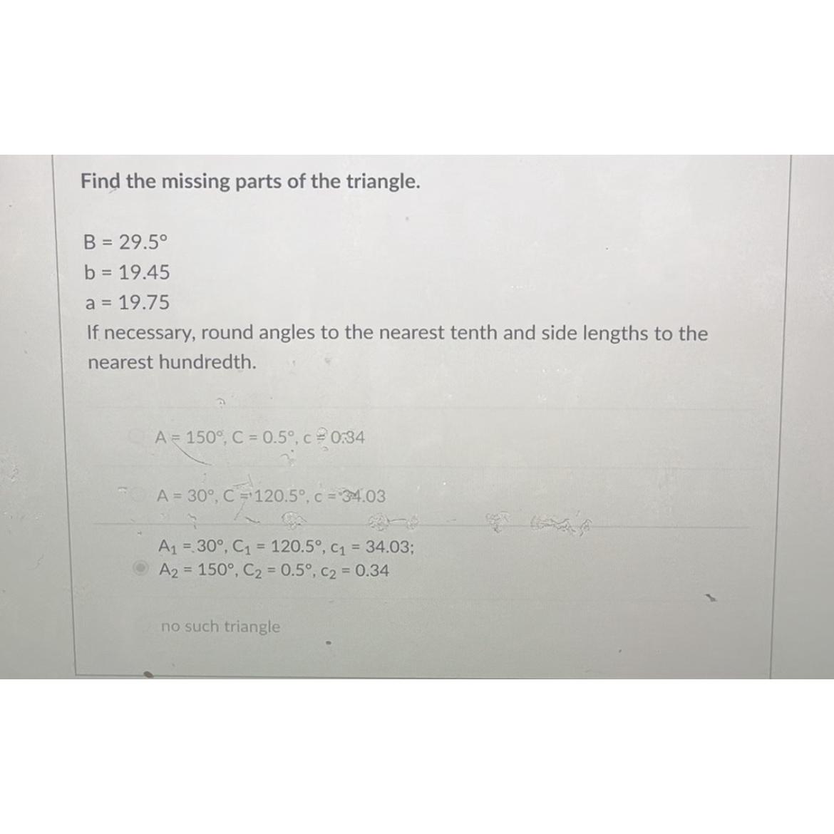 Solved Find the missing parts of the | Chegg.com