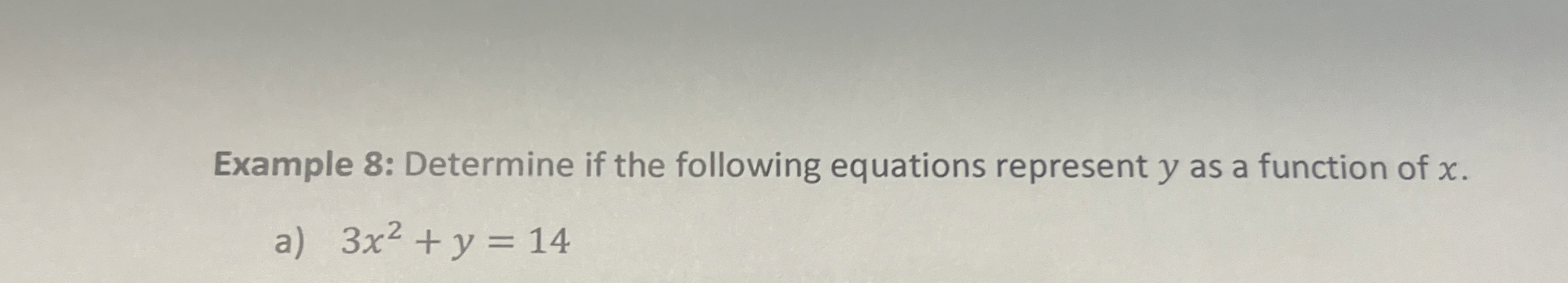 Solved Example 8: Determine if the following equations | Chegg.com