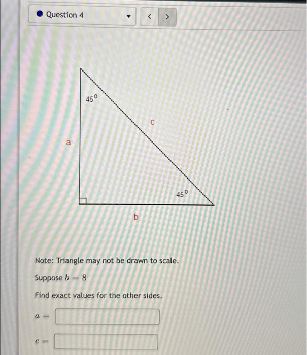 Solved Note: Triangle may not be drawn to scale. Suppose a=7 | Chegg.com