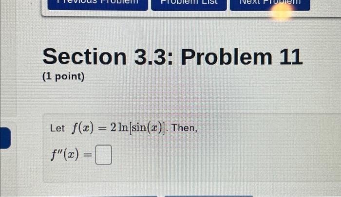 Solved mat 265 section 3.3 problem 11 | Chegg.com