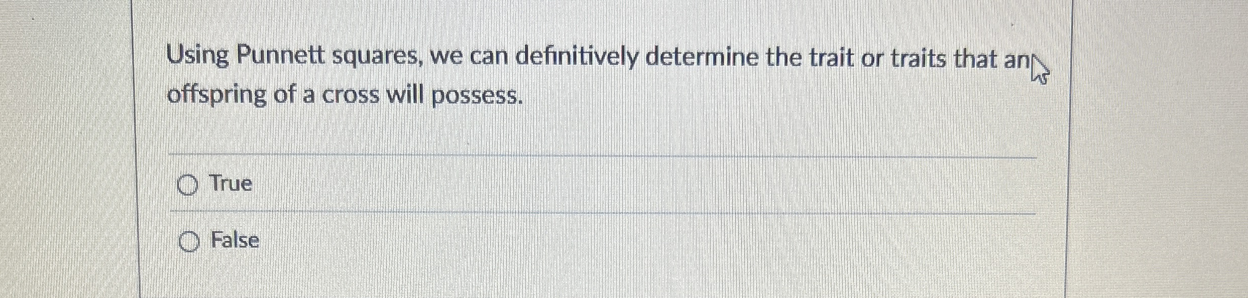 Solved Using Punnett squares, we can definitively determine | Chegg.com
