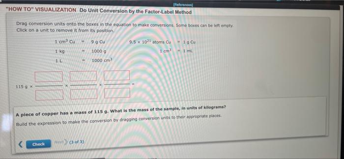 Solved References) "HOW TO" VISUALIZATION Do Unit Conversion | Chegg.com