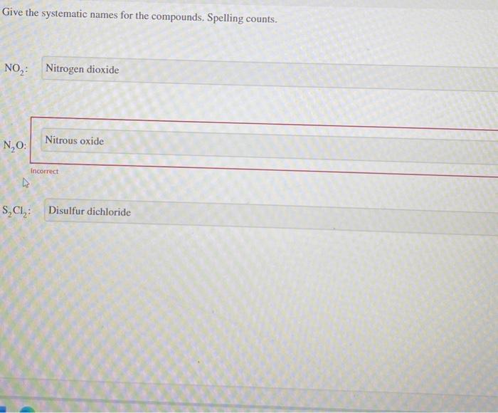 Solved Give the systematic names for the compounds. Spelling | Chegg.com