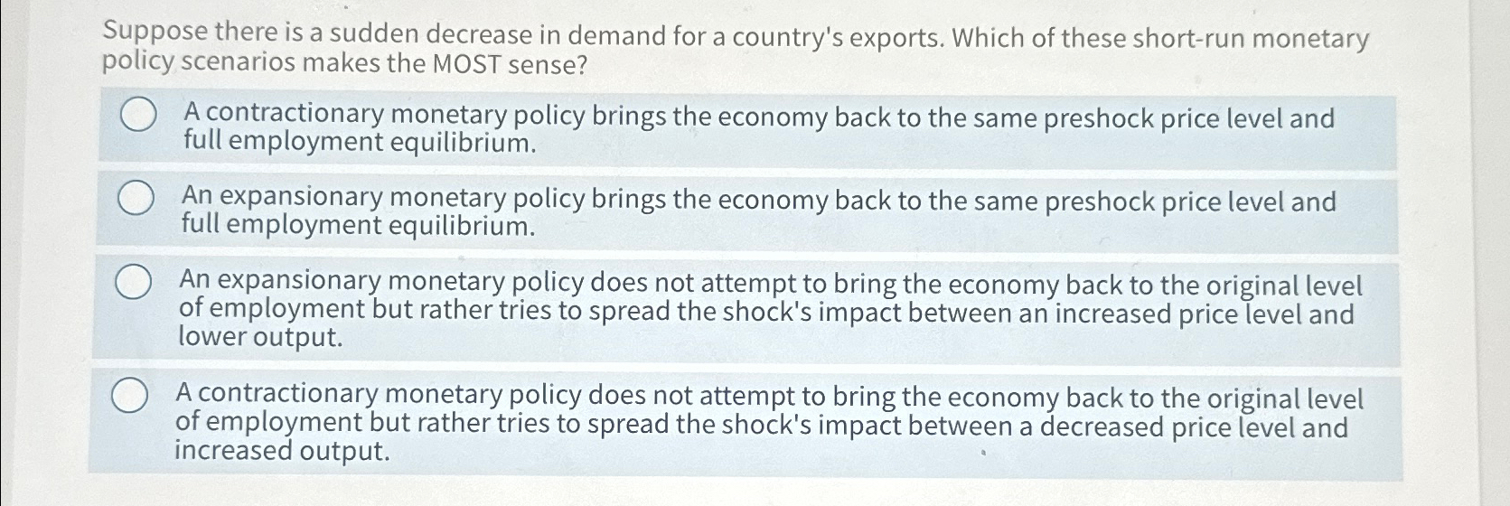 Solved Suppose there is a sudden decrease in demand for a | Chegg.com