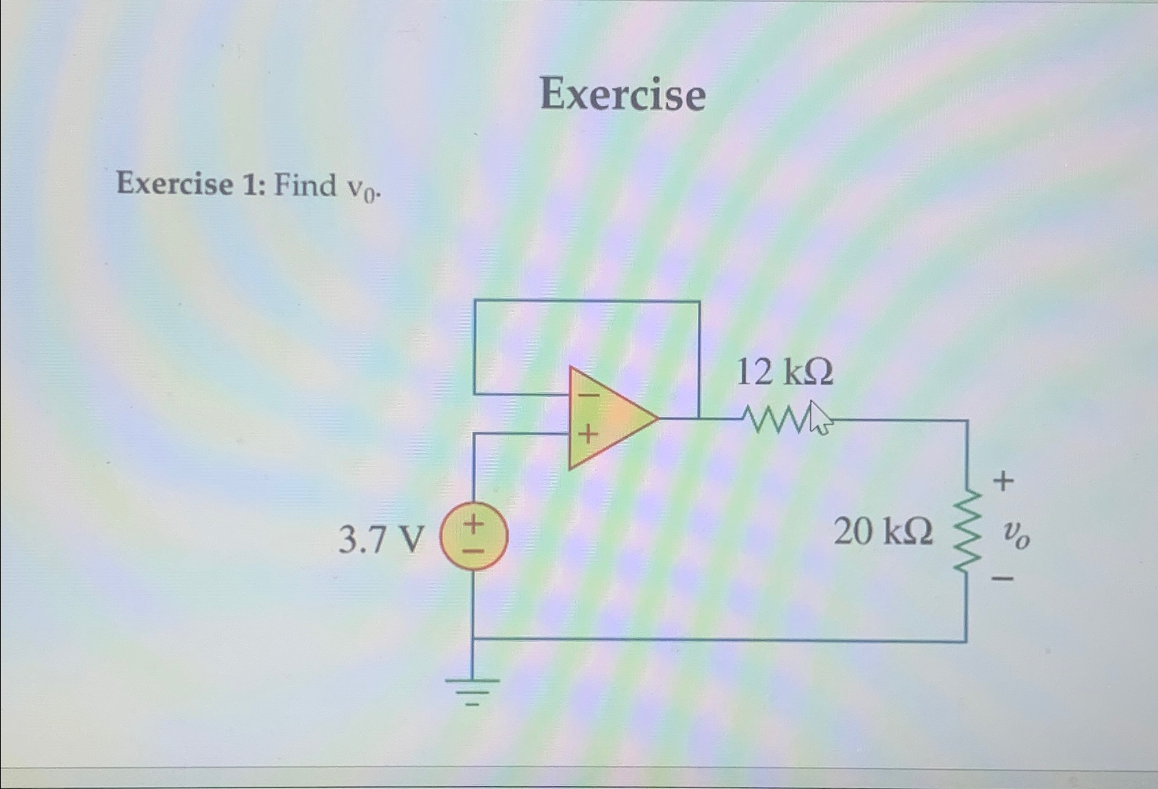 Solved ExerciseExercise 1: Find v0. | Chegg.com