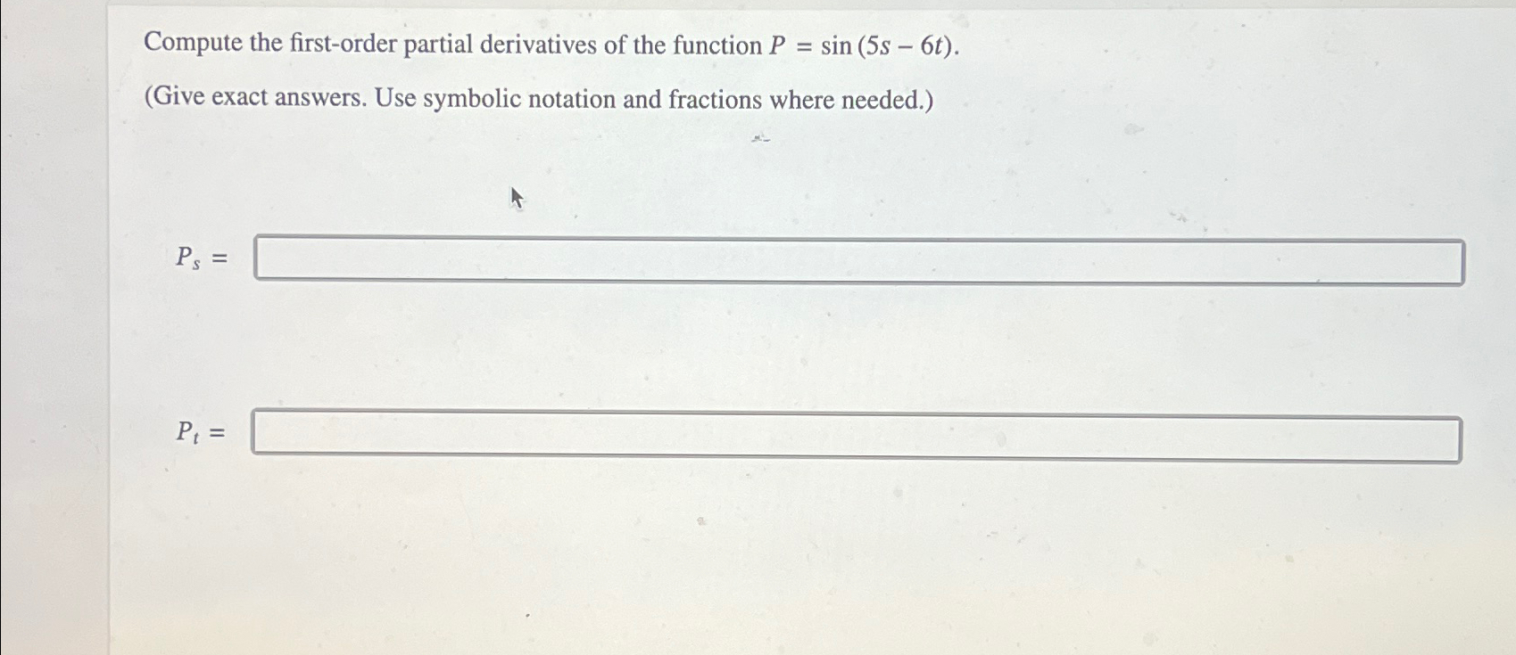 Solved Compute the first-order partial derivatives of the | Chegg.com