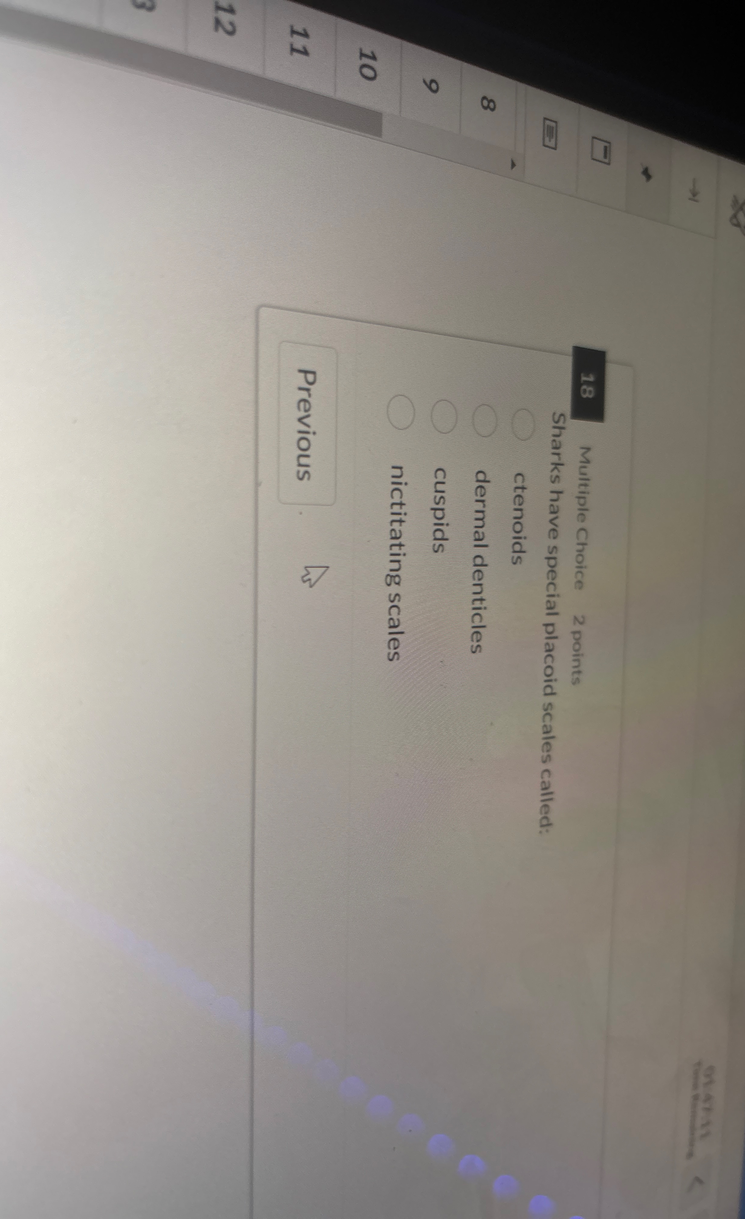 Solved 18Multiple Choice2 pointsSharks have special placoid | Chegg.com Solved 18Multiple Choice2 pointsSharks have special placoid | Chegg.com