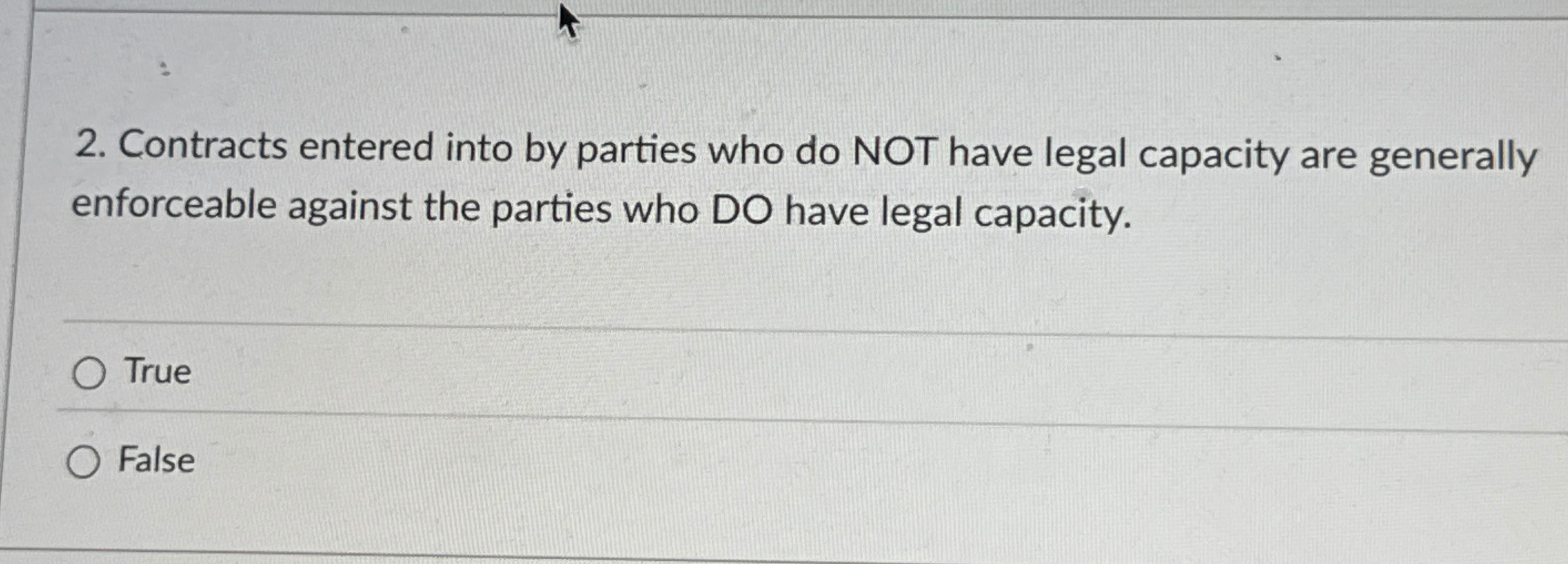Solved Contracts entered into by parties who do NOT have | Chegg.com