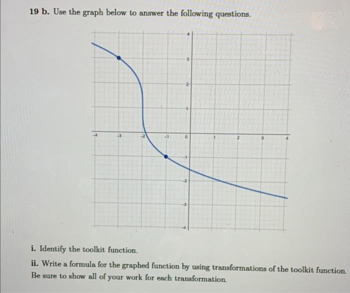 Solved 19 b. Use the graph below to answer the following | Chegg.com