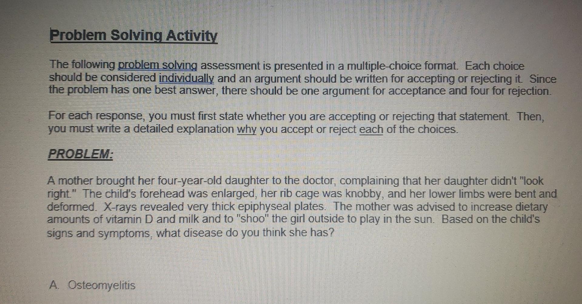 Solved Problem Solving Activity The following problem | Chegg.com