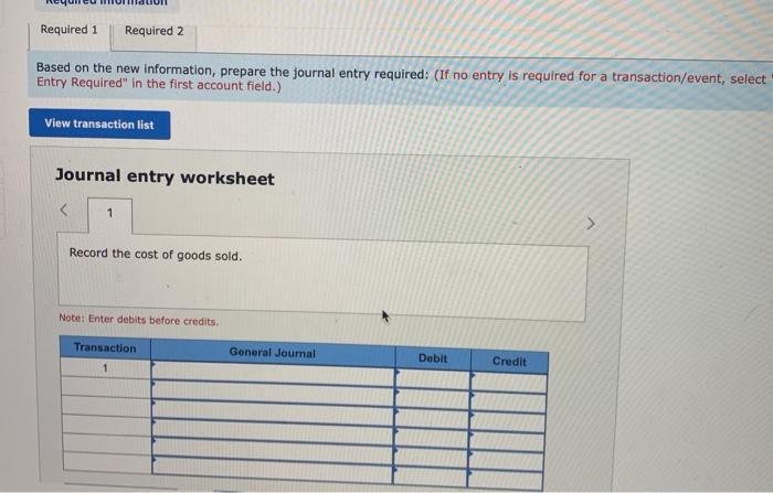 Solved Revise your calculations based the new information | Chegg.com
