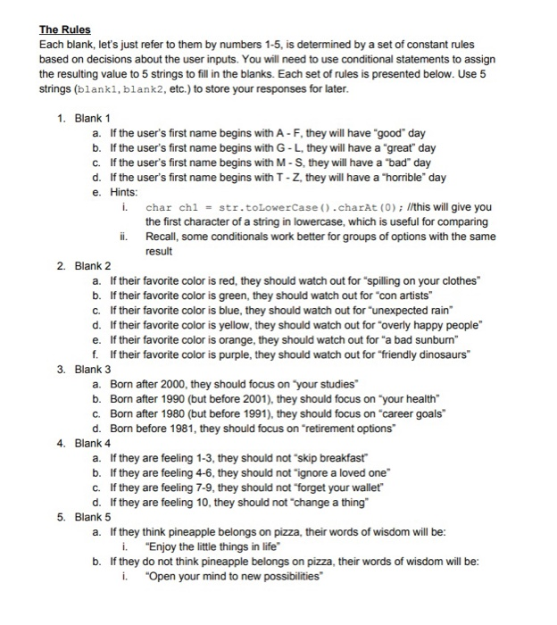 Solved In this lab you are going to create a simple fortune | Chegg.com