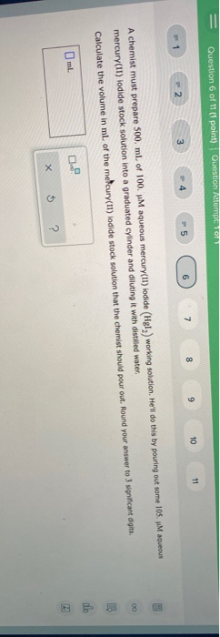 Solved Question 6 of 11 (1 point) Question Ademper 11 10 9 8 | Chegg.com Solved Question 6 of 11 (1 point) Question Ademper 11 10 9 8 | Chegg.com