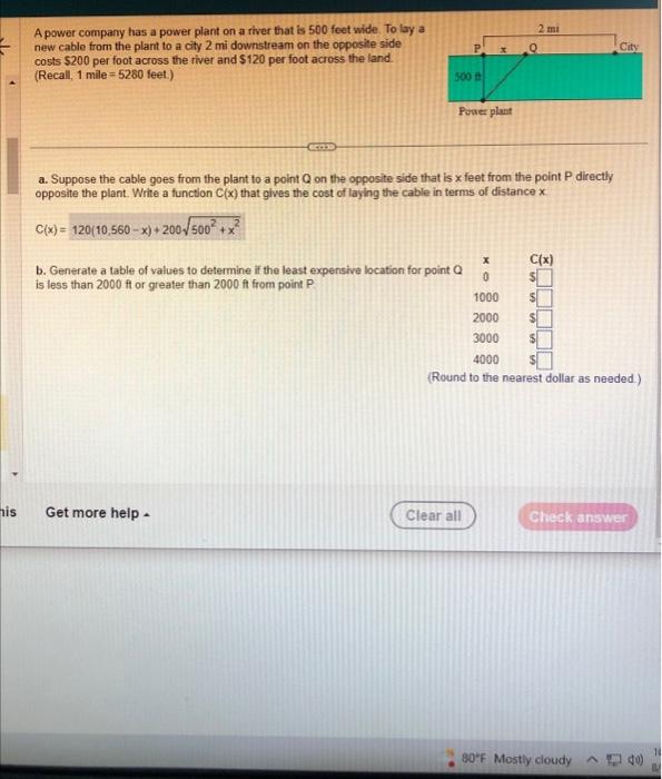 Solved what are the correct values for each x value? i do | Chegg.com