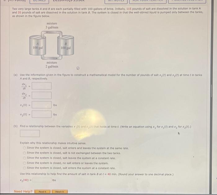 Solved Two very large tanks A and B are each partially | Chegg.com