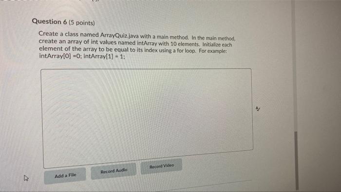 Solved Question 6 5 Points Create A Class Named