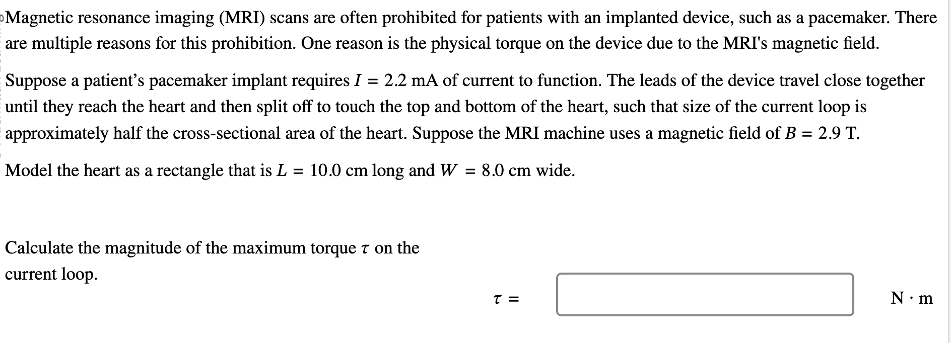 Solved Magnetic resonance imaging (MRI) ﻿scans are often | Chegg.com