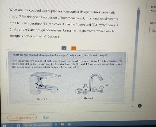 Solved What are the coupled, decoupled and uncoupled design | Chegg.com