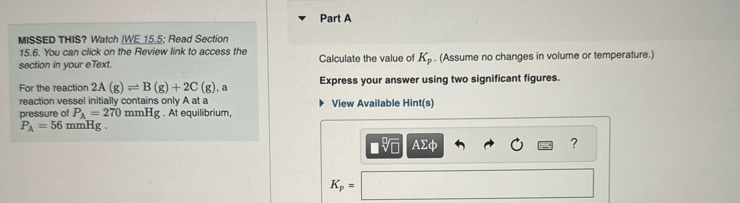 Solved MISSED THIS? Watch IWE 15.5; Read Section 15.6. ﻿You | Chegg.com