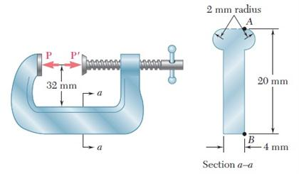 Solved Knowing that the clamp shown has been tightened until | Chegg.com