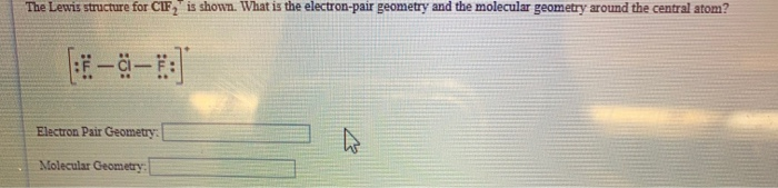 Solved The Lewis structure for CIF, is shown. What is the | Chegg.com
