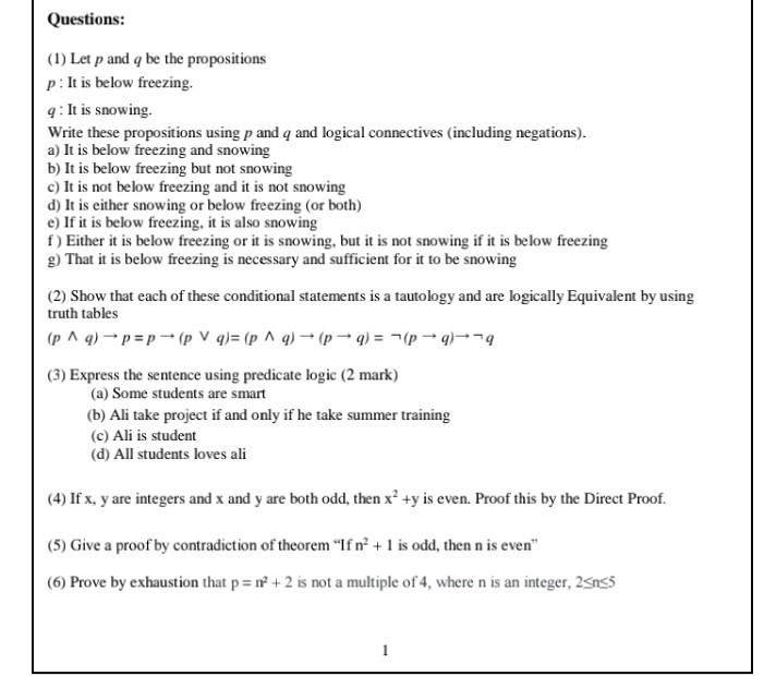 Solved Write these propositions using p and q and logical | Chegg.com