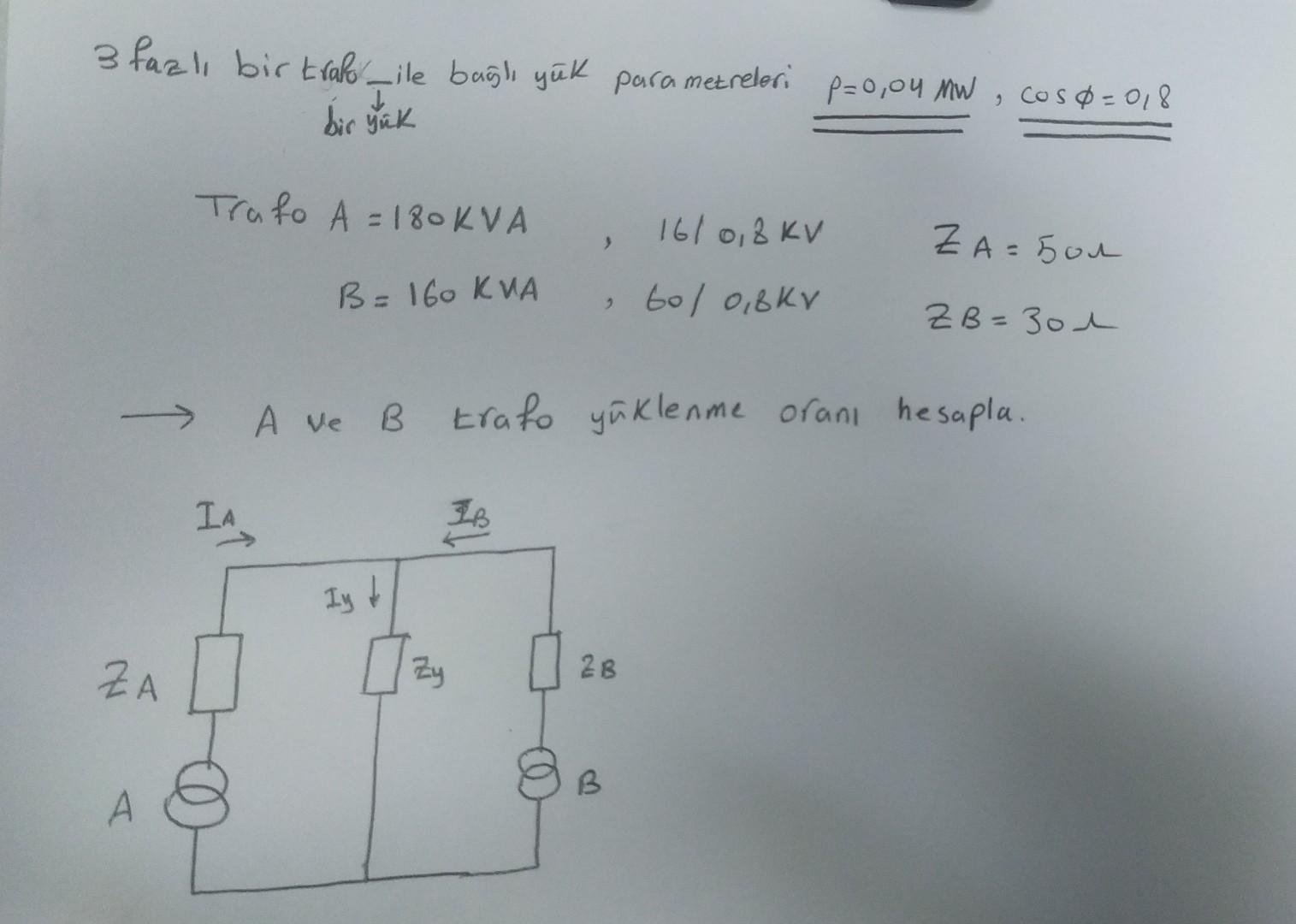 Solved A 3-phase transformer is connected with a load. | Chegg.com