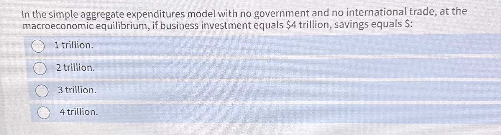 Solved In the simple aggregate expenditures model with no | Chegg.com