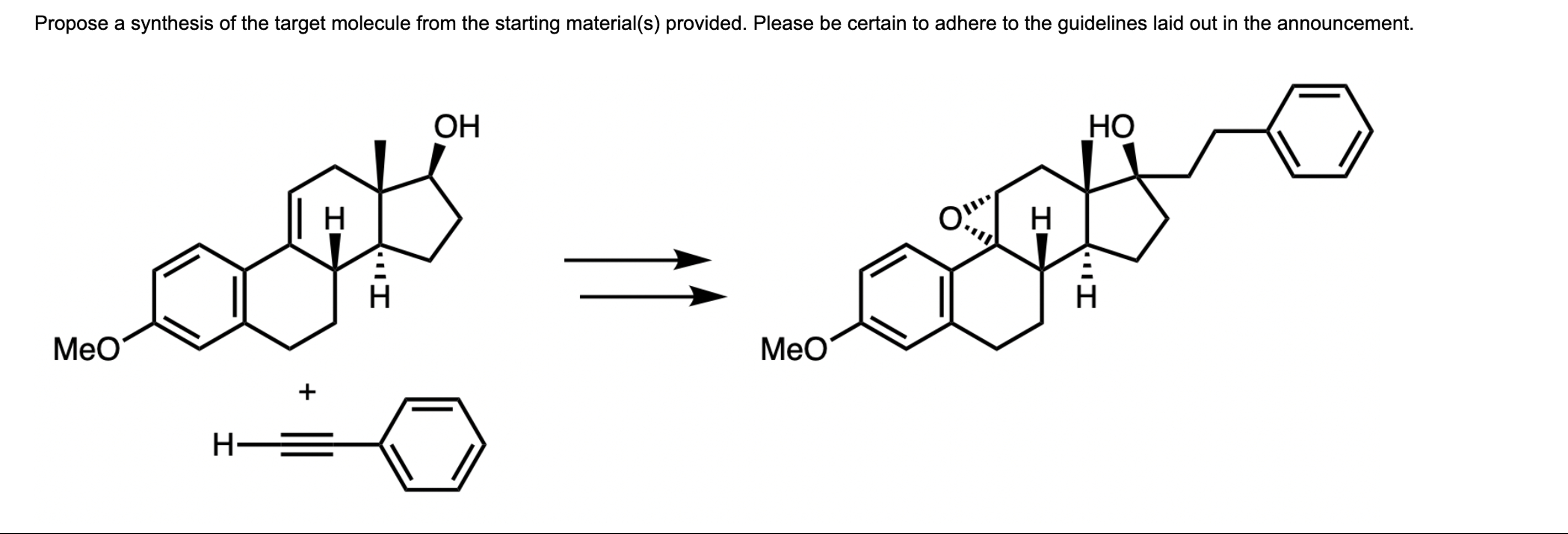 Solved Propose a synthesis of the target molecule from the | Chegg.com