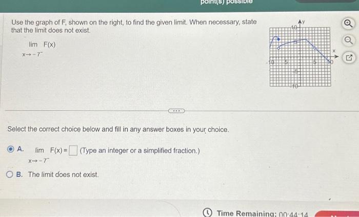 Solved Use the graph of \\( F \\), shown on the right, to | Chegg.com