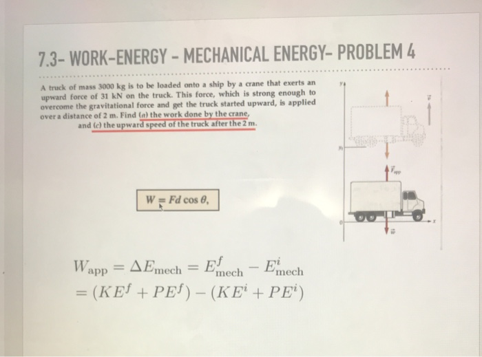 Solved 7.1- WORK: SCIENTIFIC DEFINITION - PROBLEM 1 Example | Chegg.com