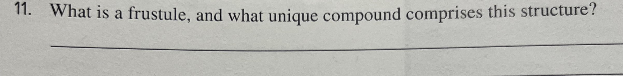 Solved What is a frustule, and what unique compound | Chegg.com
