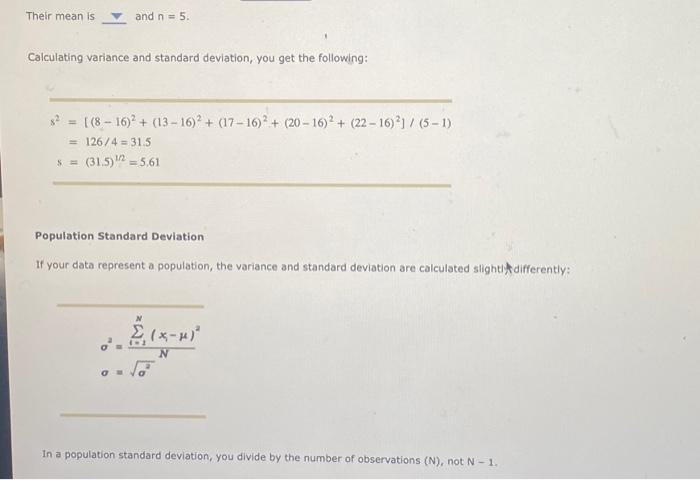 Solved 19. Variance and standard deviation The most common | Chegg.com