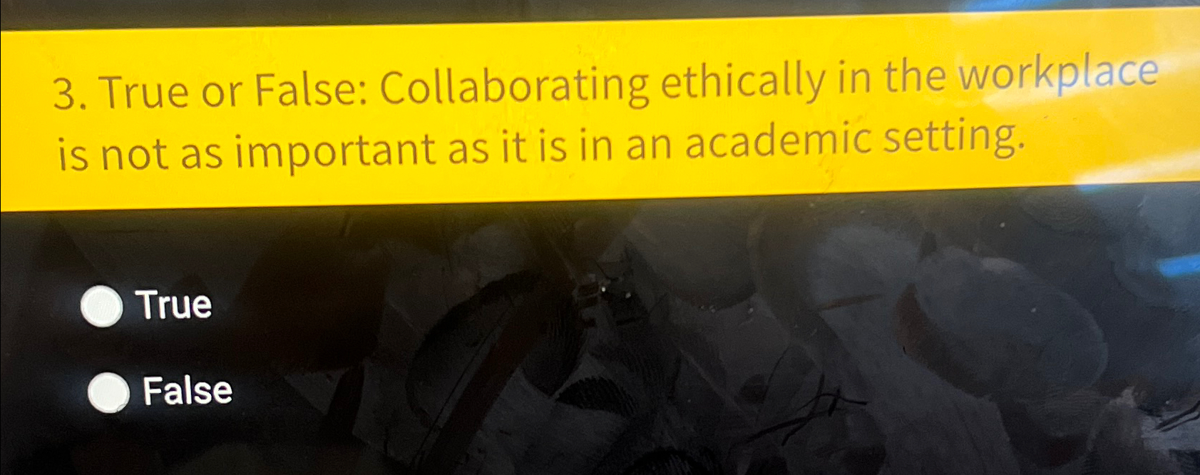 Solved True or False: Collaborating ethically in the | Chegg.com Solved True or False: Collaborating ethically in the | Chegg.com