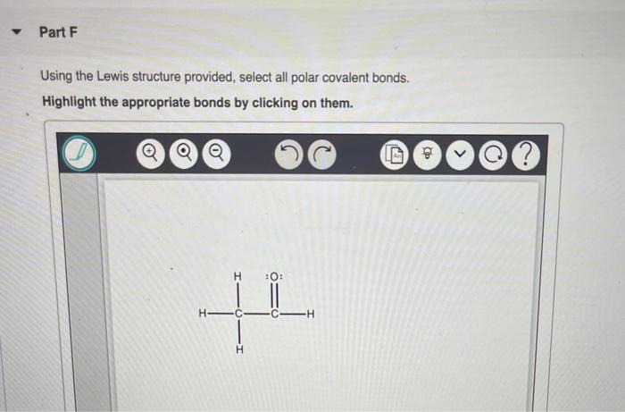 Solved Part A select all polar covalent bonds. Highlight the | Chegg.com
