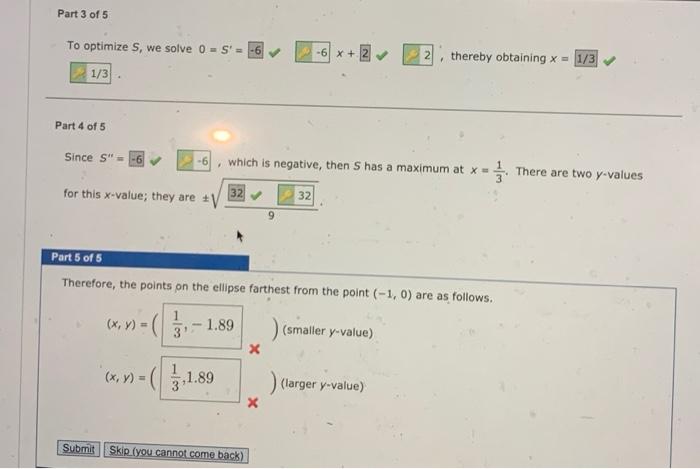 Solved Find the points on the ellipse 4x2 + y2 = 4 that are | Chegg.com