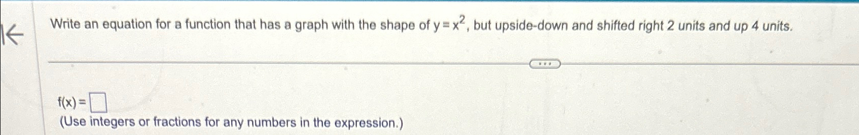 Solved Write an equation for a function that has a graph | Chegg.com