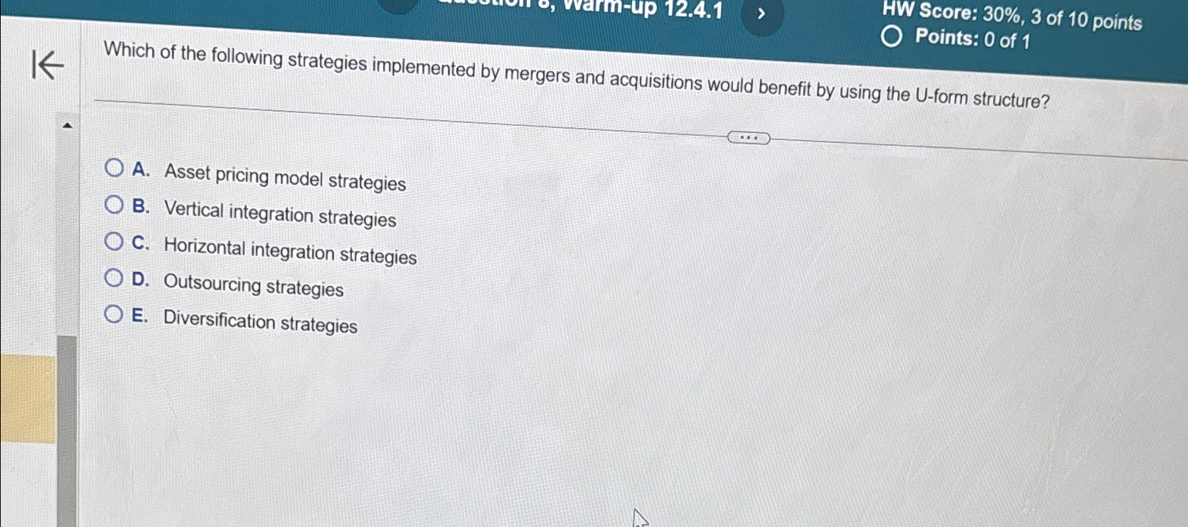 Solved Which of the following strategies implemented by | Chegg.com