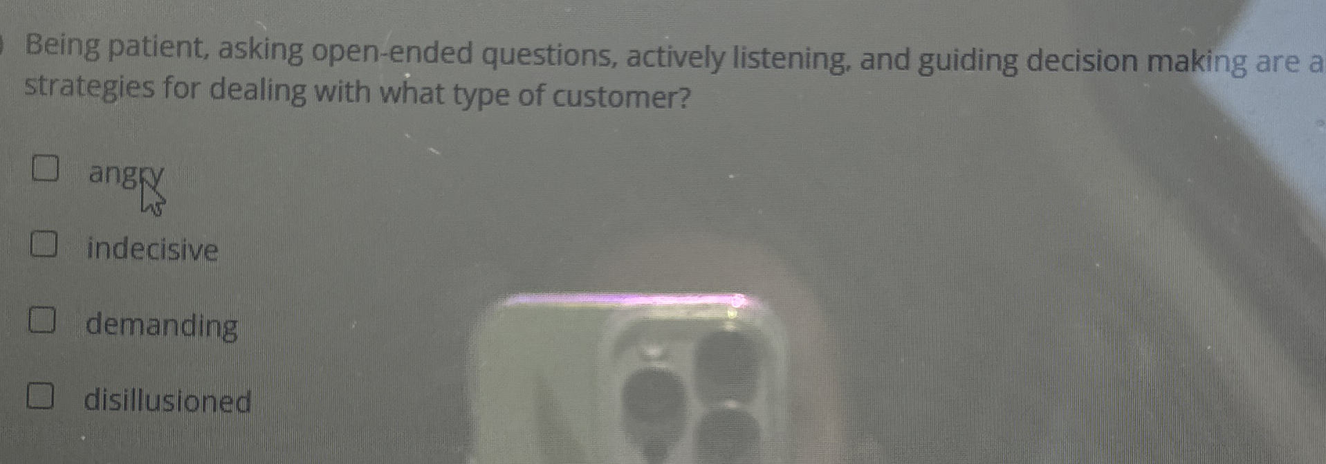 Solved Being patient, asking open-ended questions, actively | Chegg.com