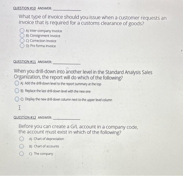 Solved What type of invoice should you issue when a customer | Chegg.com