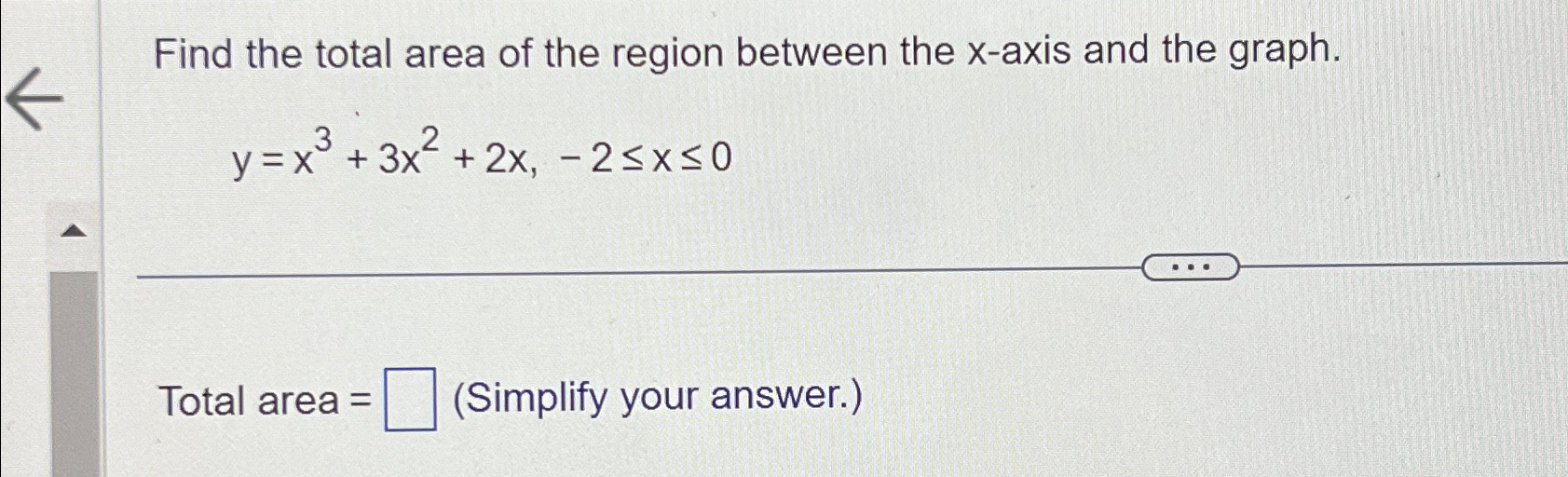 Solved Find the total area of the region between the x-axis | Chegg.com