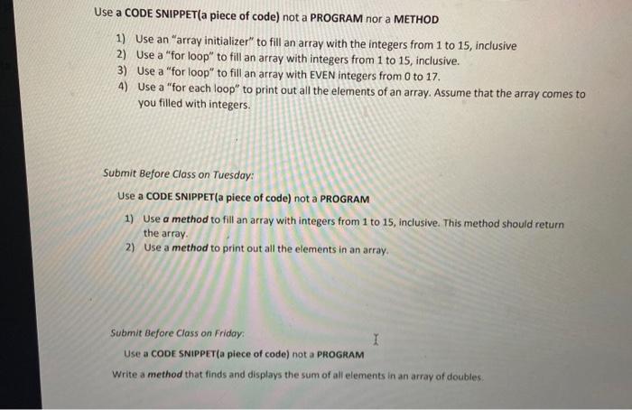 solved-use-a-code-snippet-a-piece-of-code-not-a-program-nor-chegg