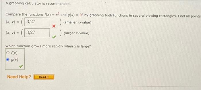 Solved A graphing calculator is recommended. Compare the | Chegg.com